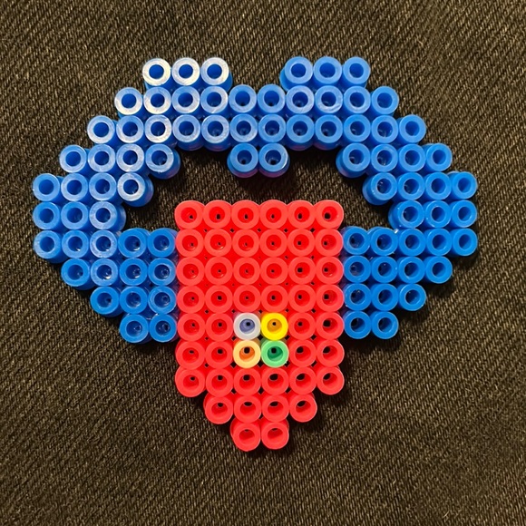 Other | Bluepink Lips Rave Perler Beads Candyrave Trinkets Also Take ...